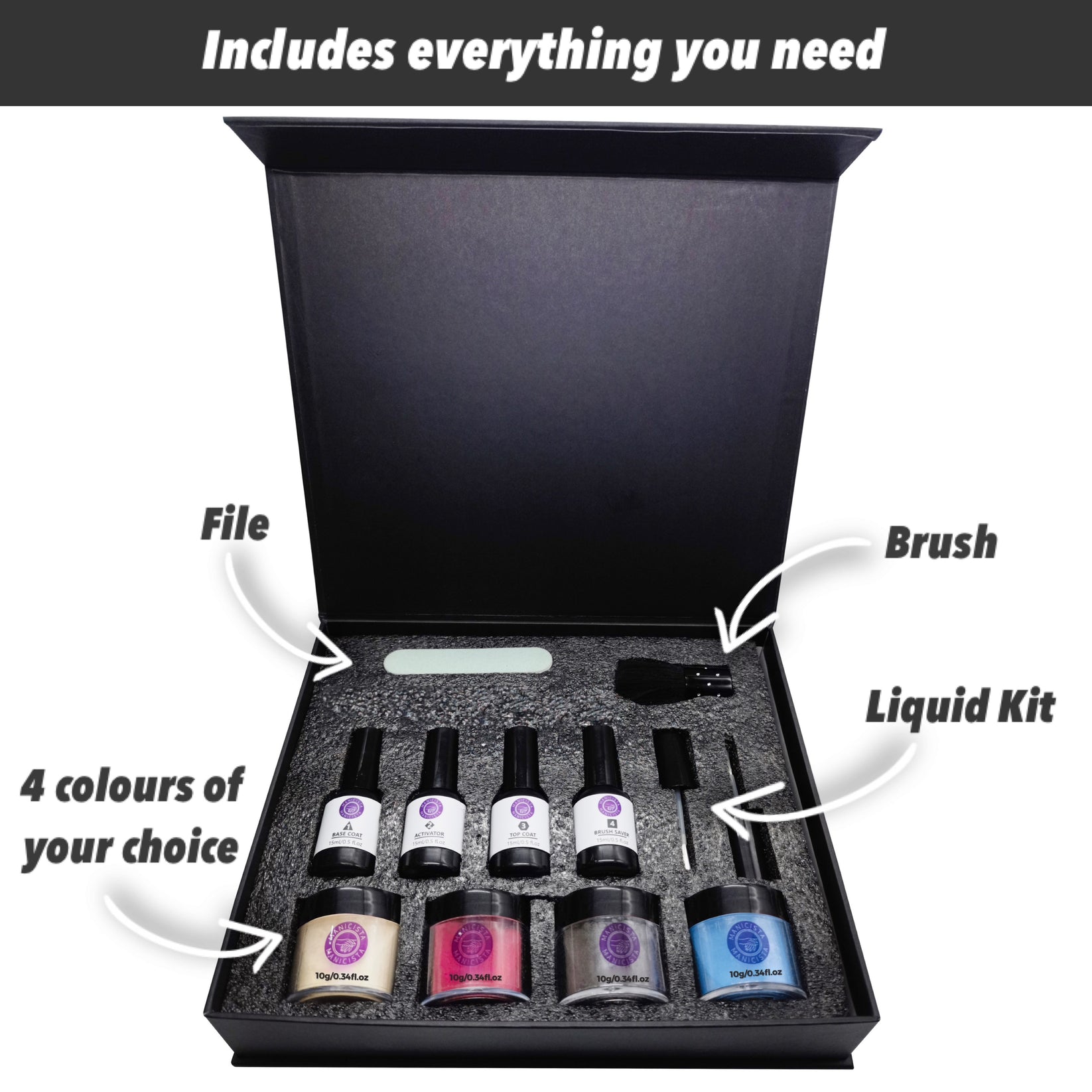 Starter Dipping Powder Kit (4 Colours) – MANICISTA